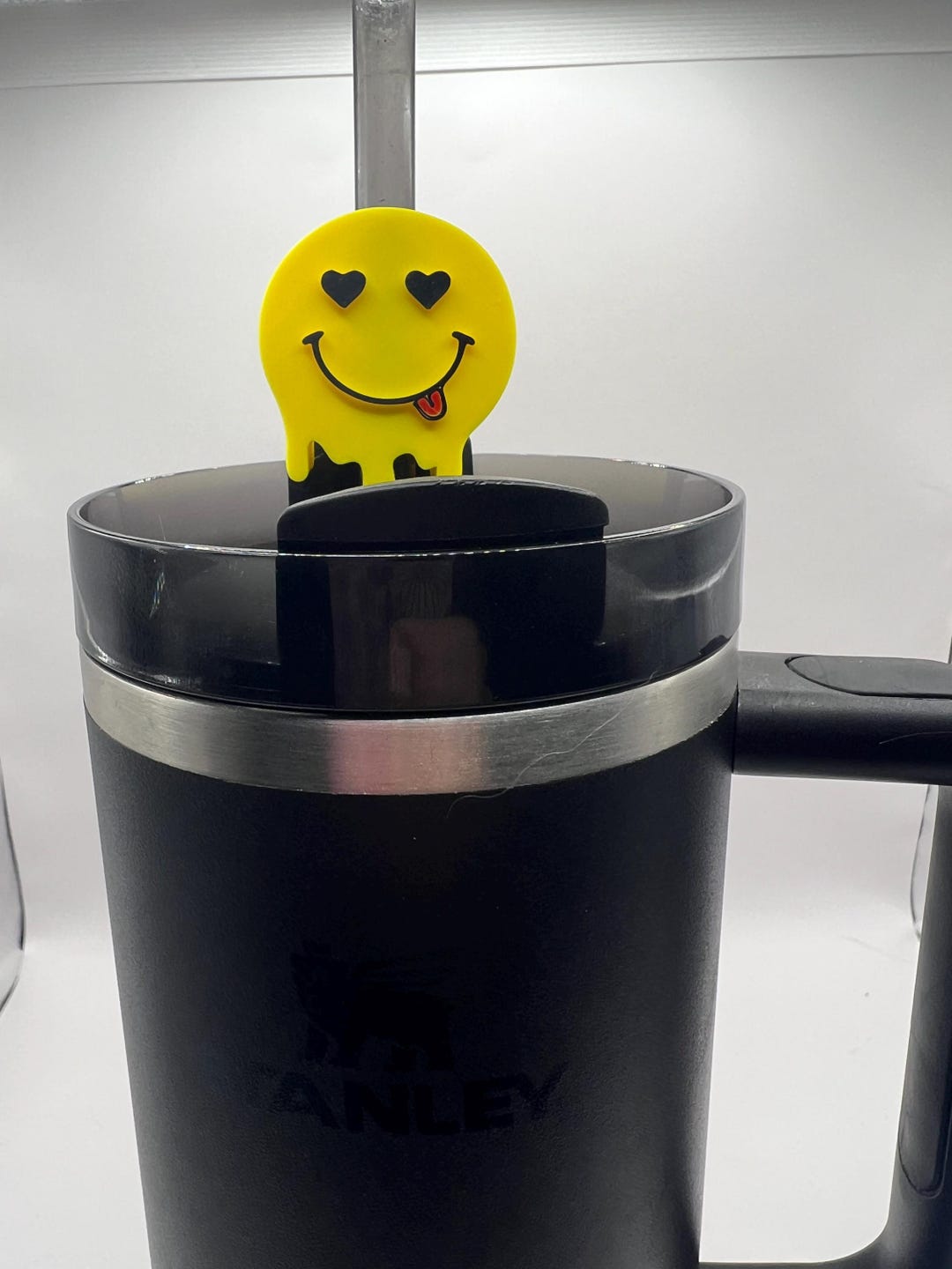 Melting/drip Smiley Face Straw Topper for up to 10mm Size Straw - Etsy