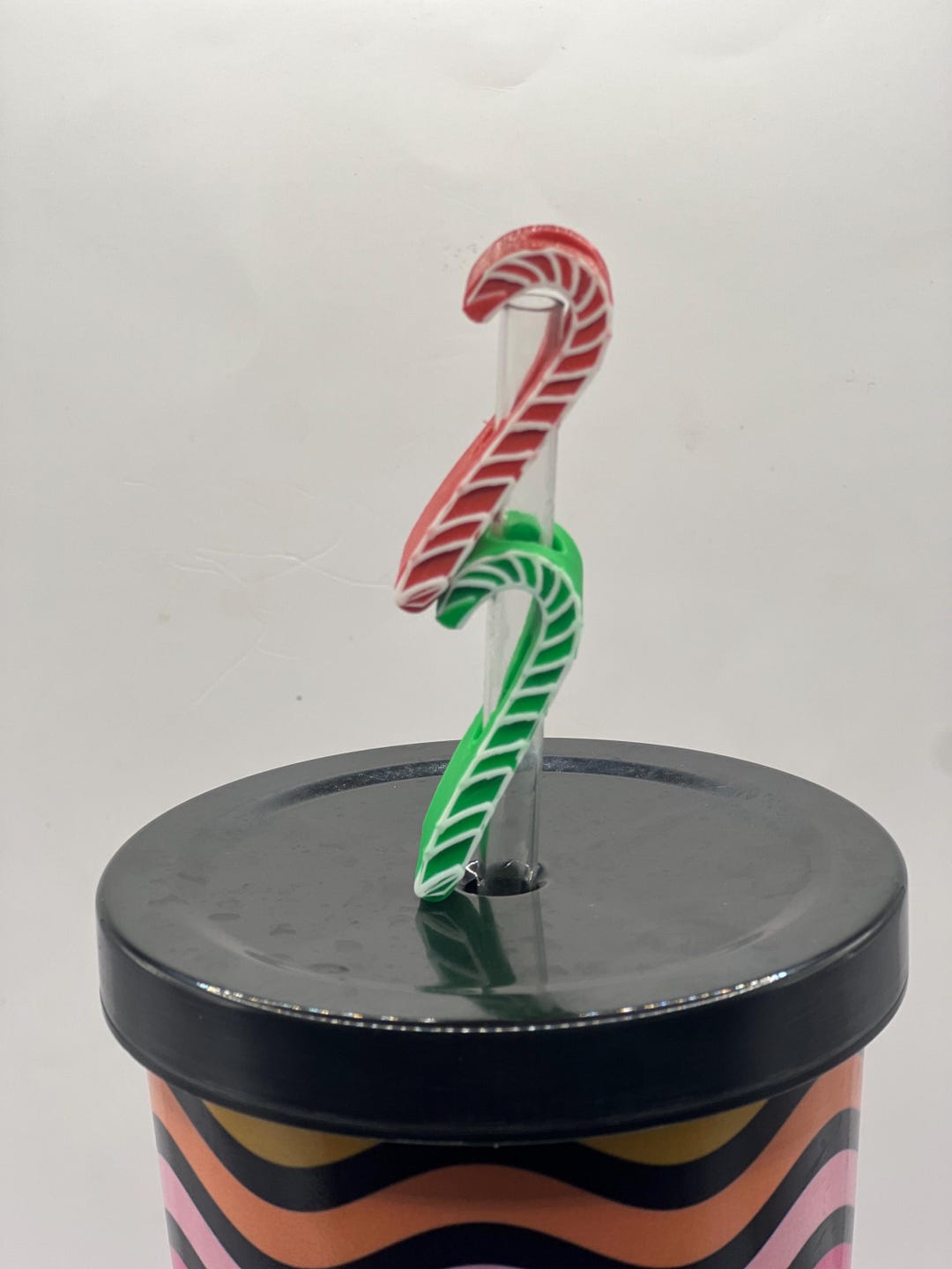 Christmas Candycane Straw Topper - Etsy