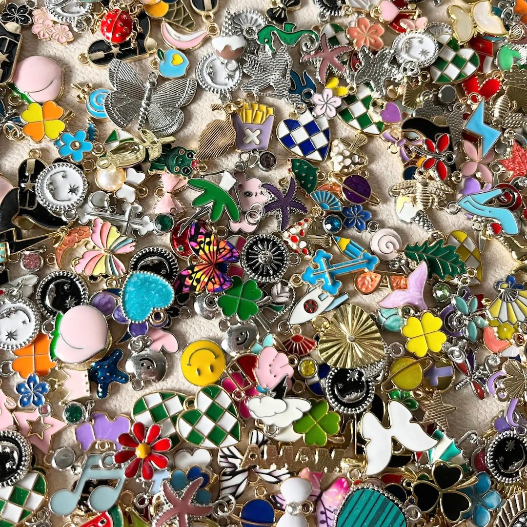 Mixed Charms Lot – Random Assortment of Gold & Silver Charms | Craft ...