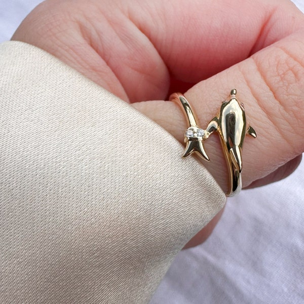 Dolphin Ring - Etsy