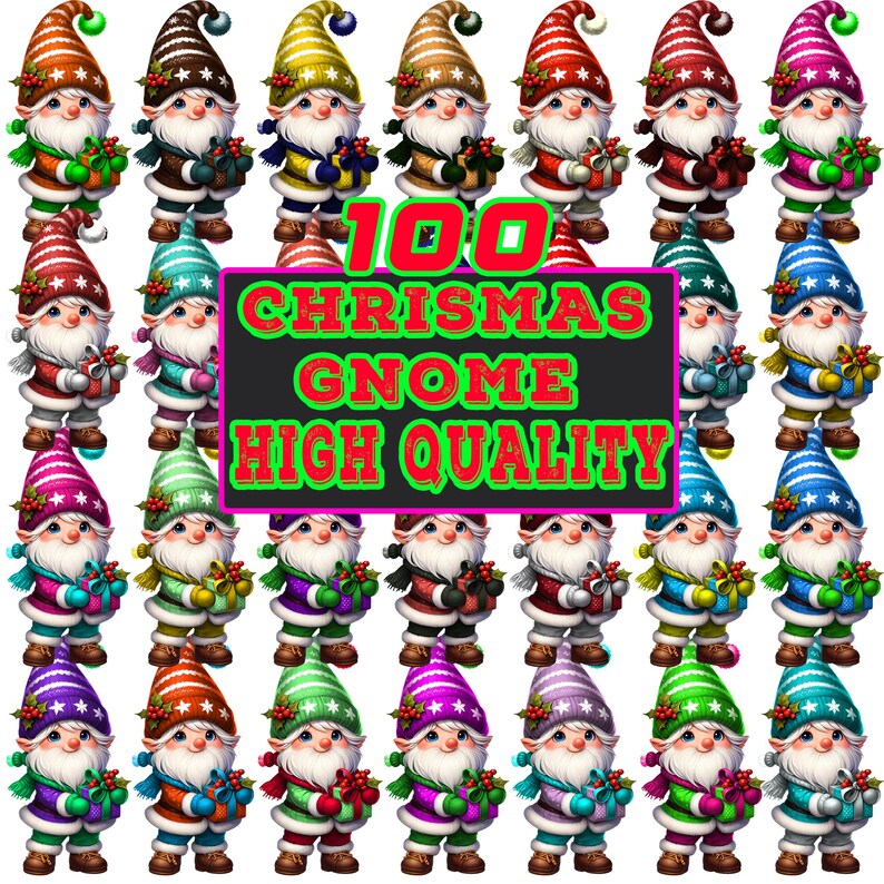 Christmas Gnome Bundle, Christmas PNG, Vector Files, Clipart, Grinch ...