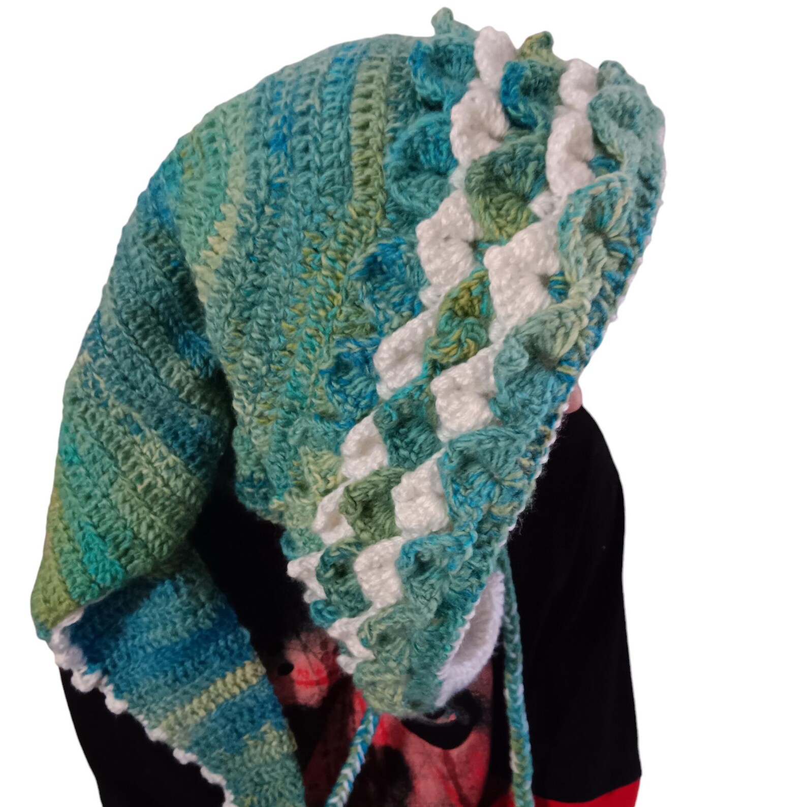 Festival Hood, Dragon Scale Hood, Fairie Fae Hood, Cottagecore ...