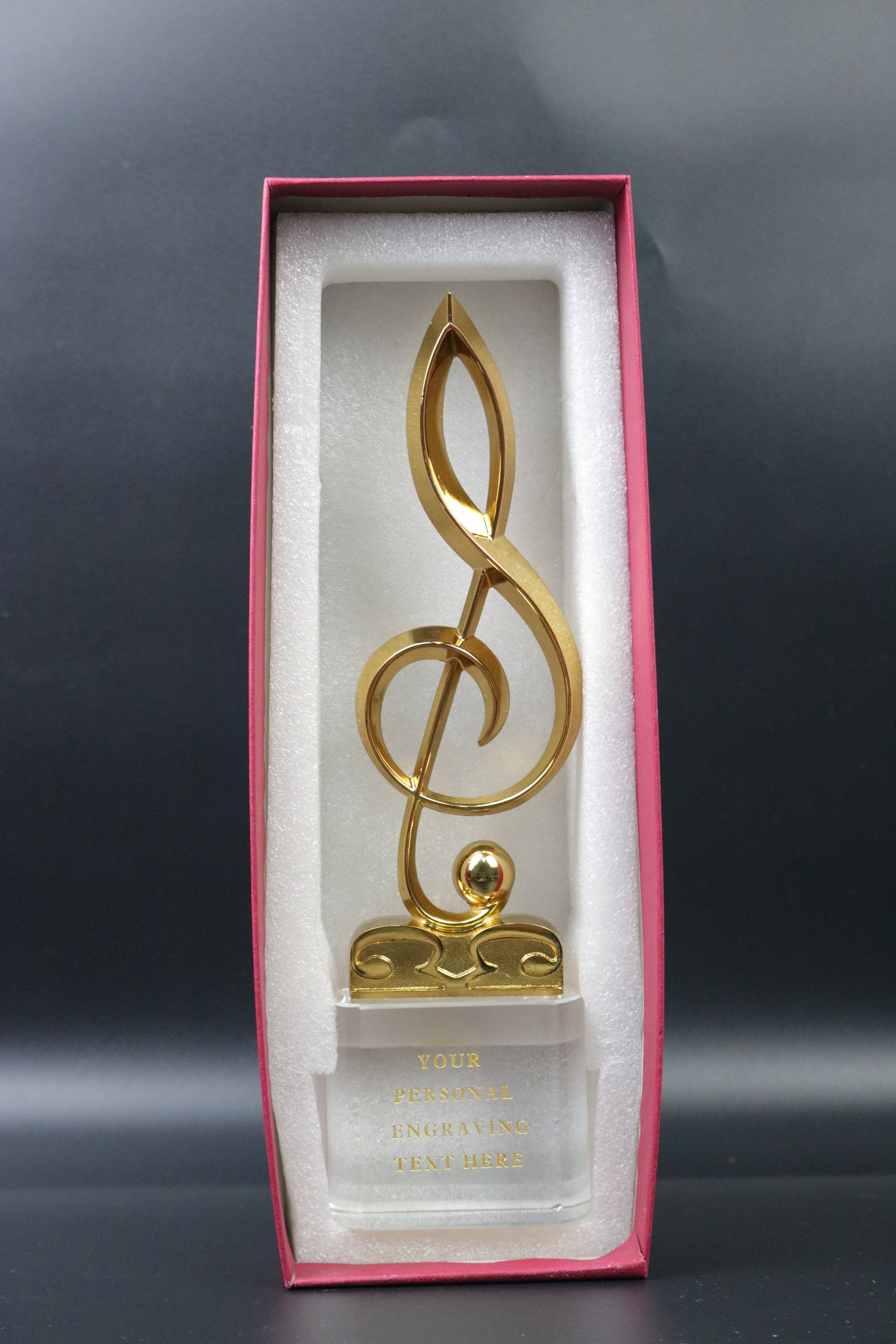 Music Trophy Karaoke Best Singer Award Funny Trophy Music Notes Singing ...