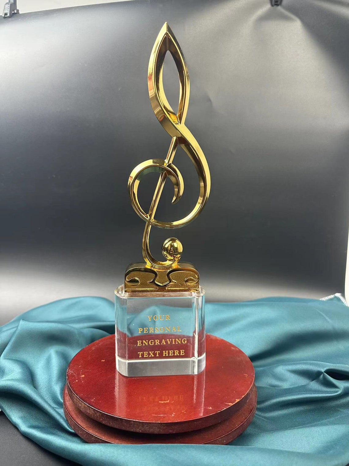 Music Trophy Karaoke Best Singer Award Funny Trophy Music Notes Singing ...