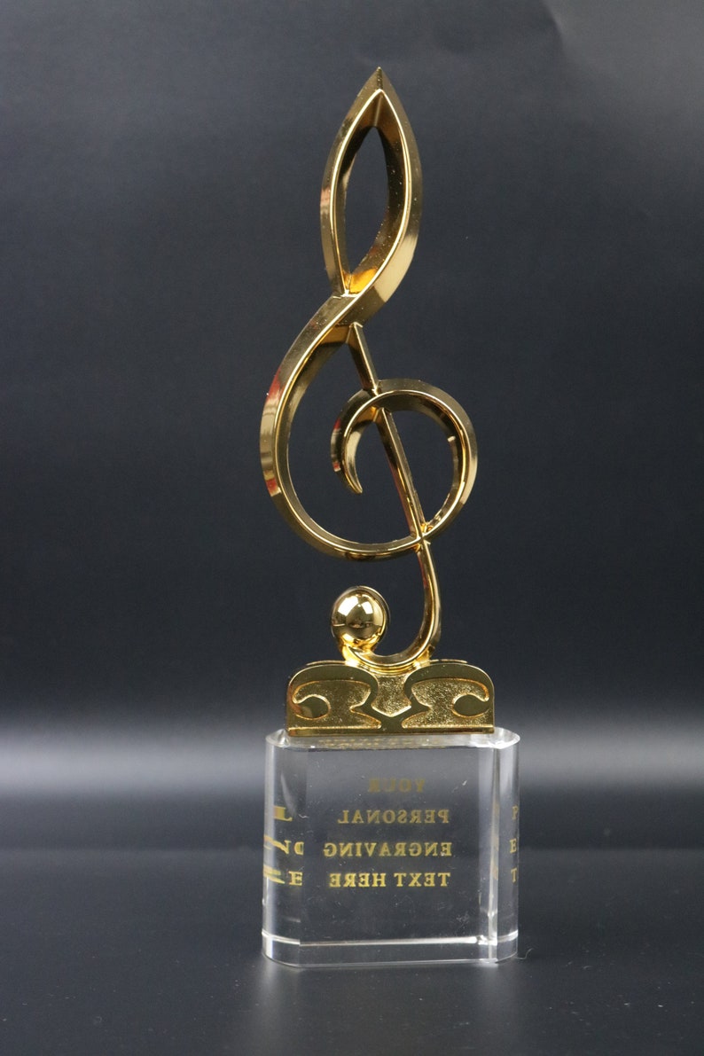 Music Trophy Karaoke Best Singer Award Funny Trophy Music Notes Singing ...