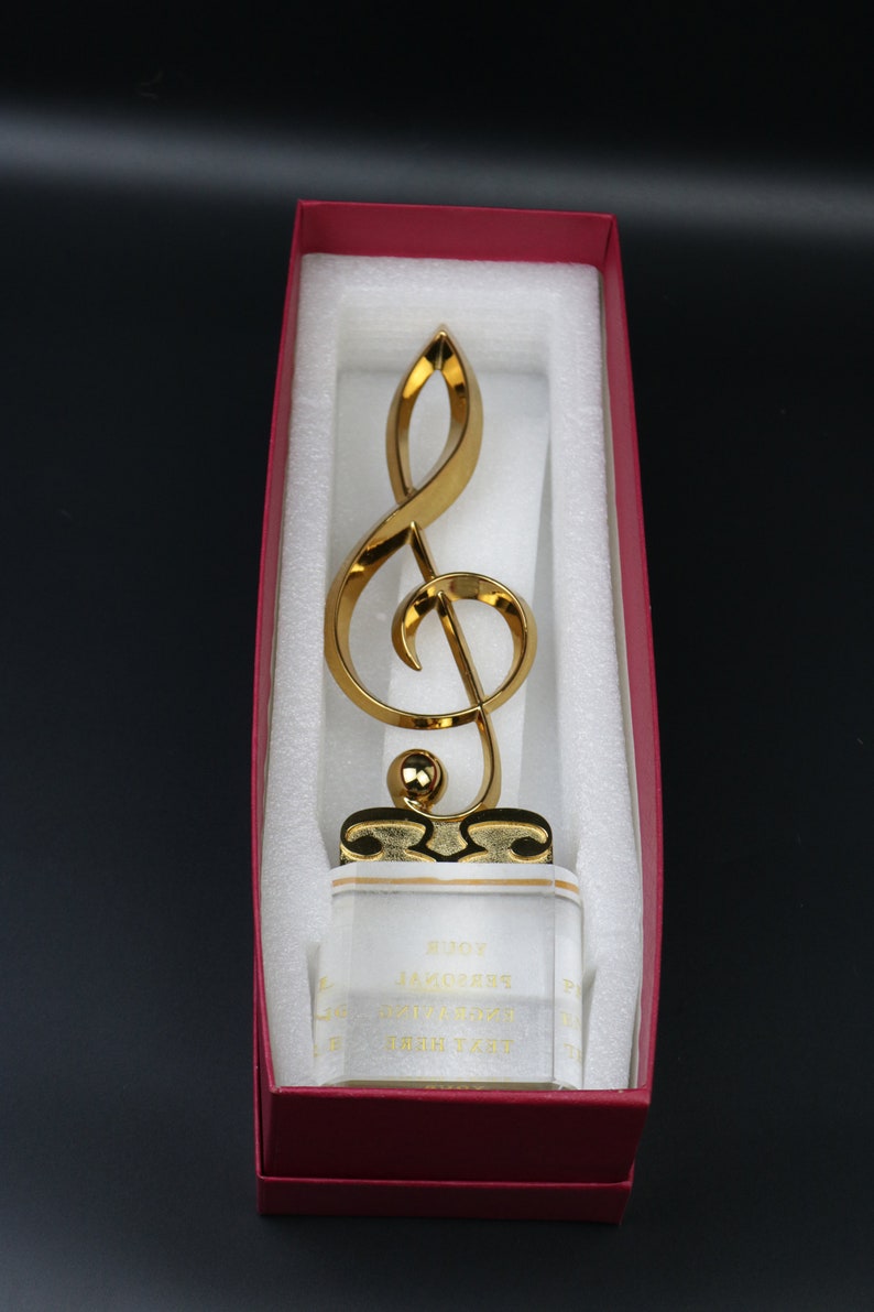 Music Trophy Karaoke Best Singer Award Funny Trophy Music Notes Singing ...