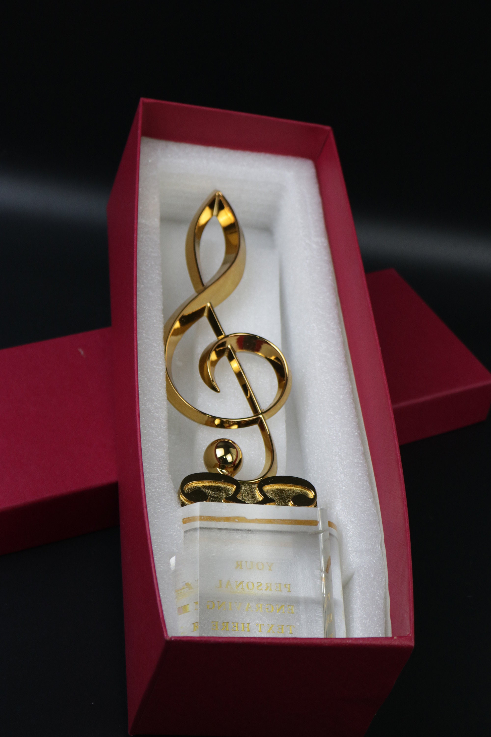 Music Trophy Karaoke Best Singer Award Funny Trophy Music Notes Singing ...