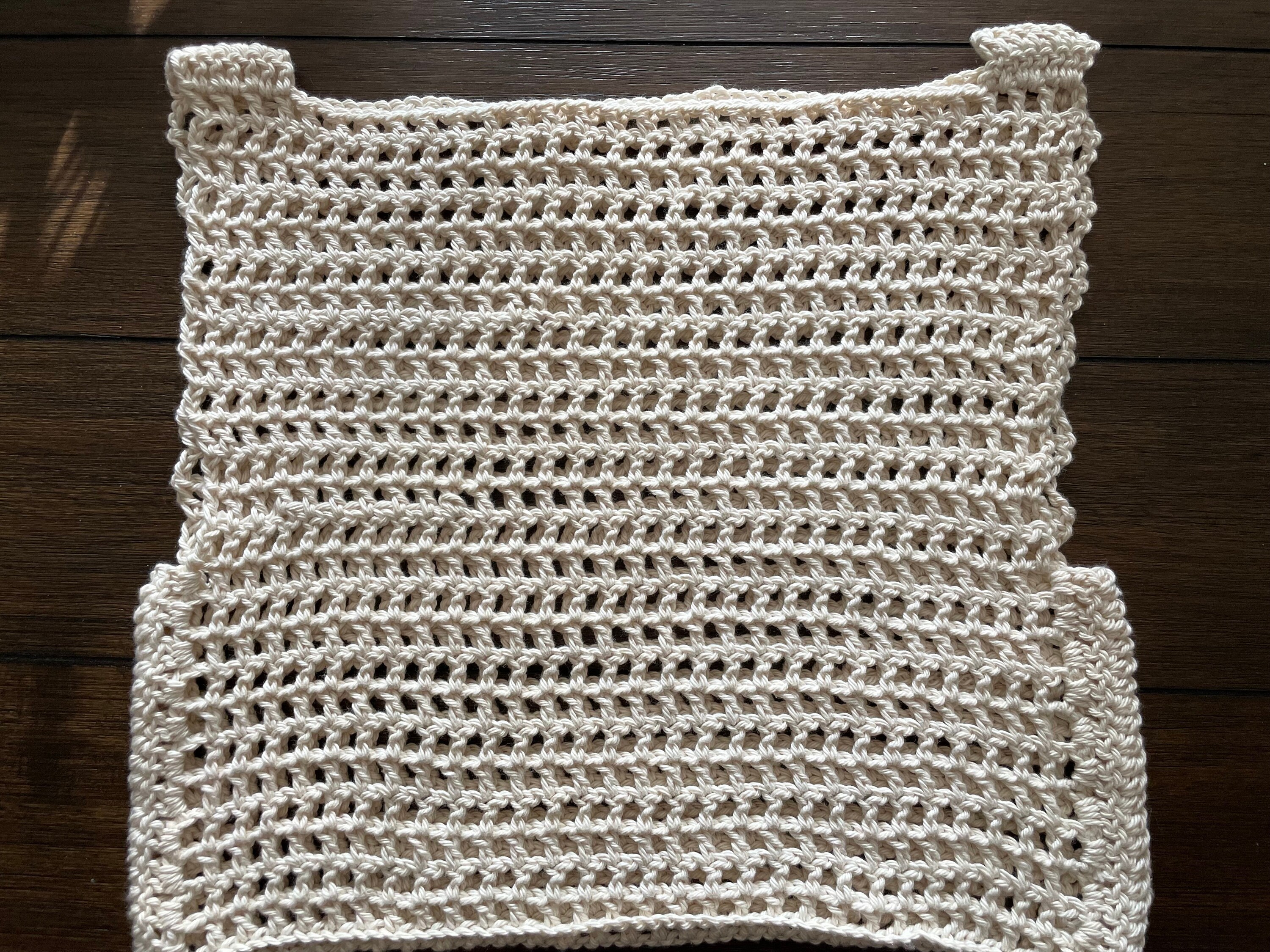 Crochet MESH Top - Beige - All Cotton - Etsy