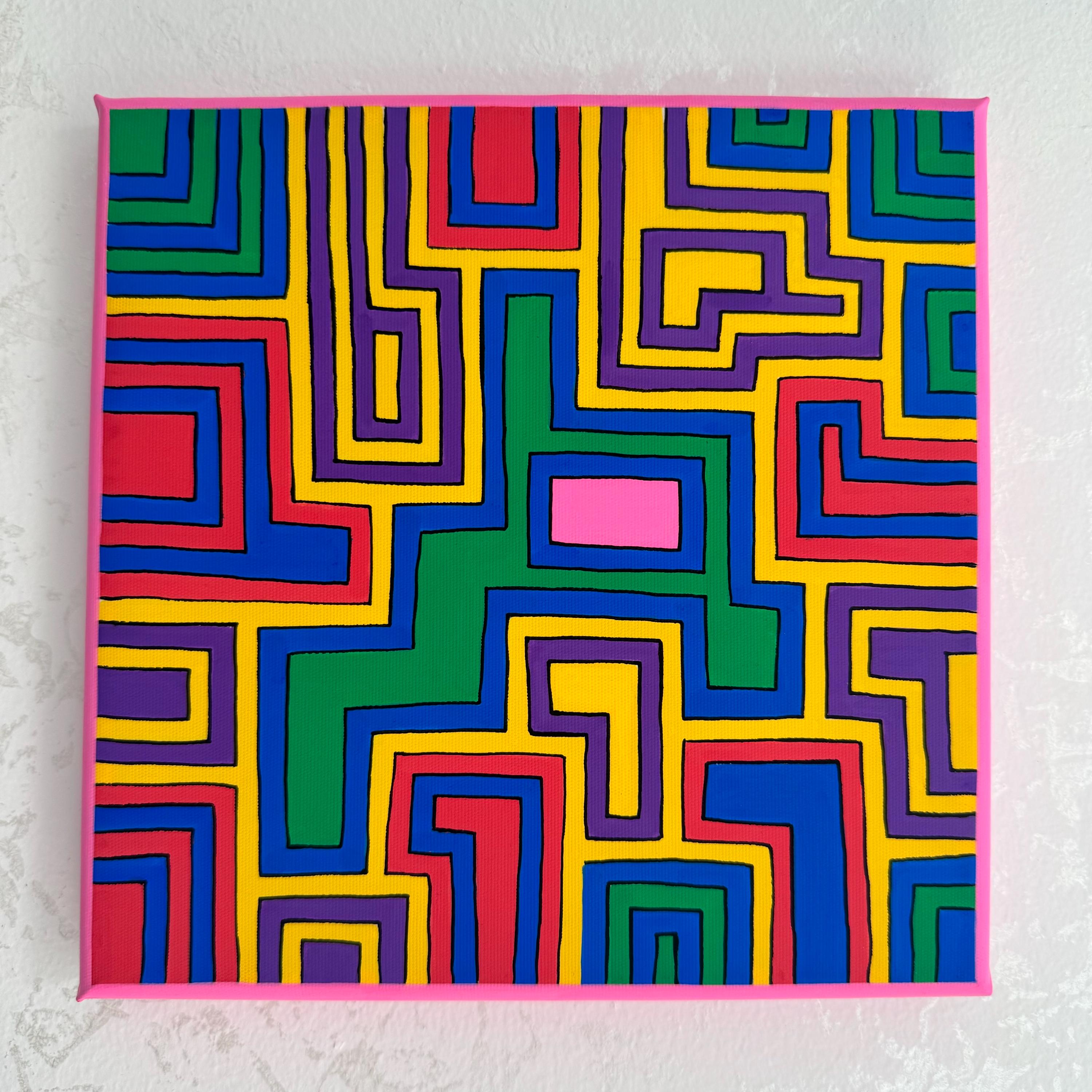 Original Abstract Painting on Mini Canvas 8x8 Inches Abstract Art ...