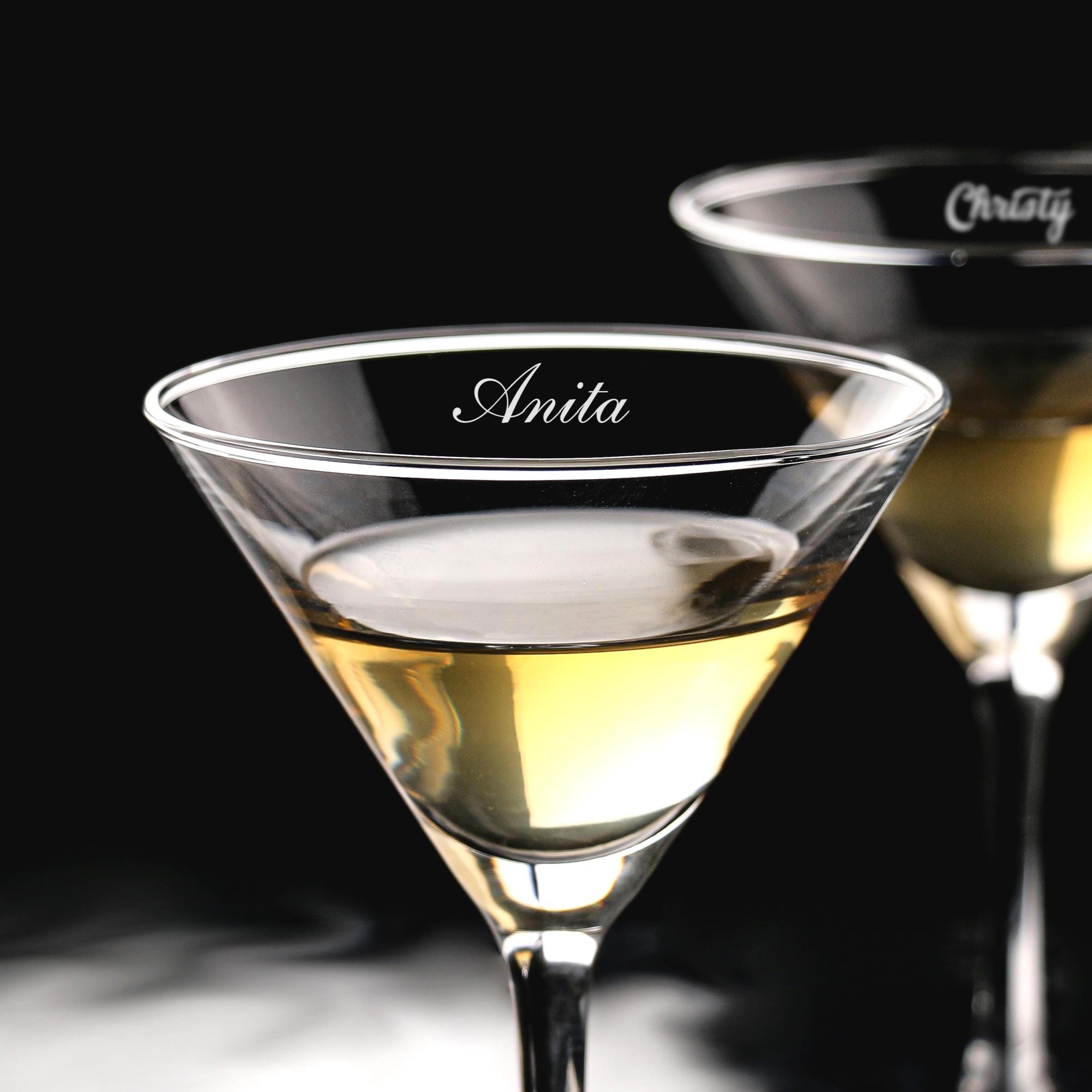 Personalized Engraved Martini Glass, Bridesmaid Gifts, Bridal Party ...