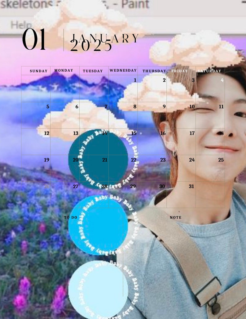 2025 Digital BTS Calendar Printable PDF - Etsy