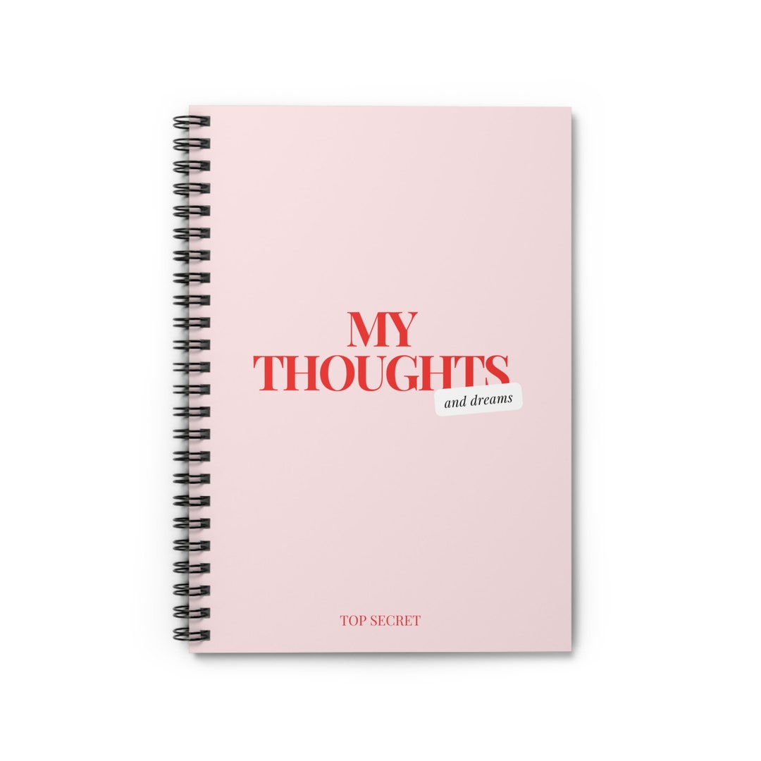 My Thoughts and Dream Notebook Spiral Notebook Ruled Line Personal ...