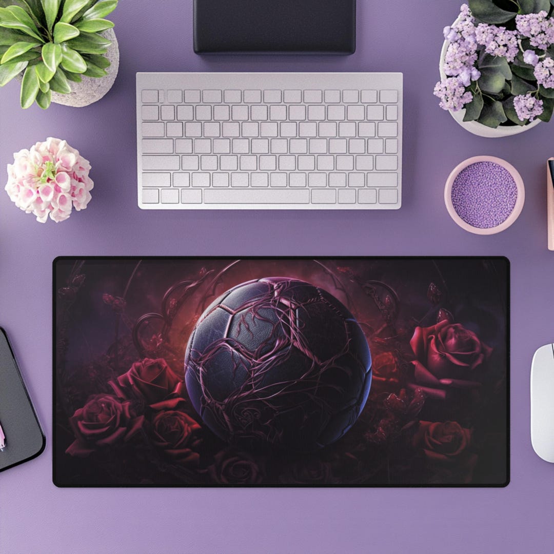 Pastel Gothic Football Desk Mat – Super Bowl-inspired Mouse Pad With ...