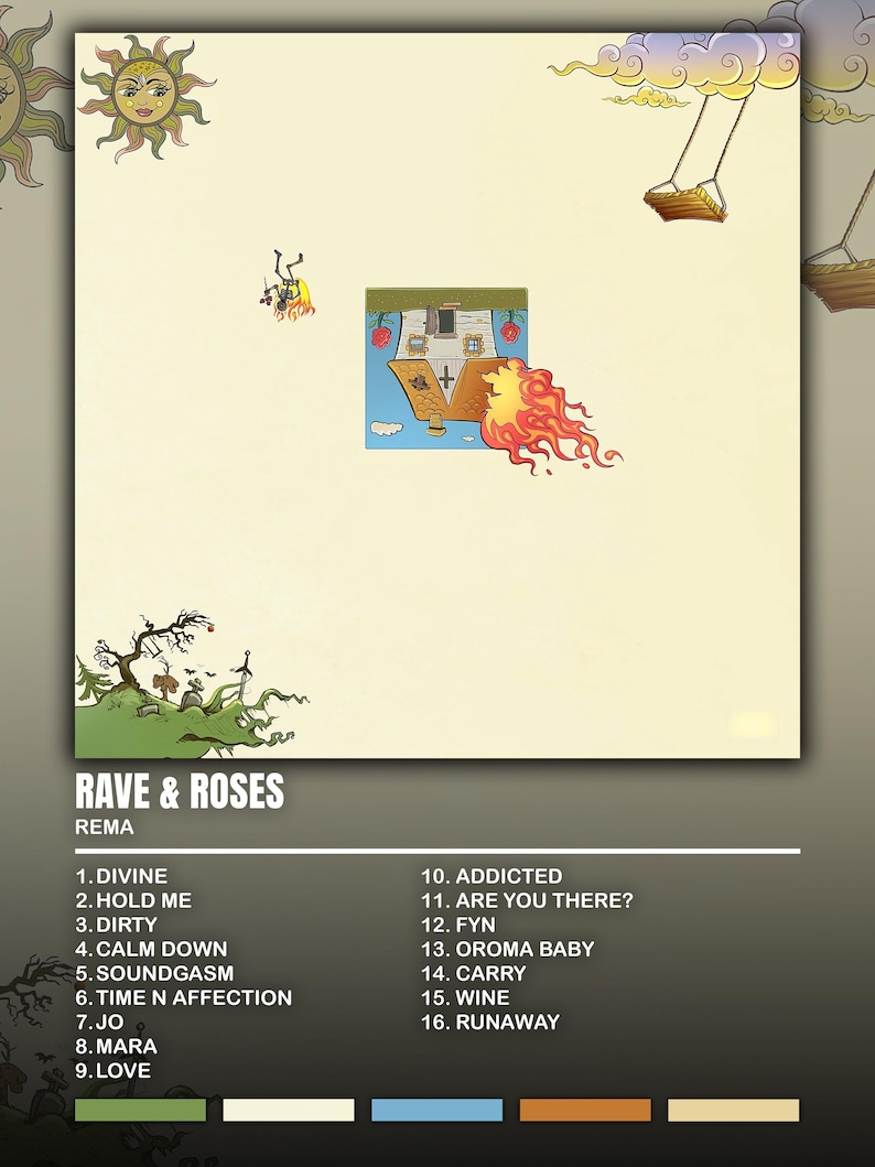 Rema - Rave and Roses Album Cover Poster (digital Download) - Etsy