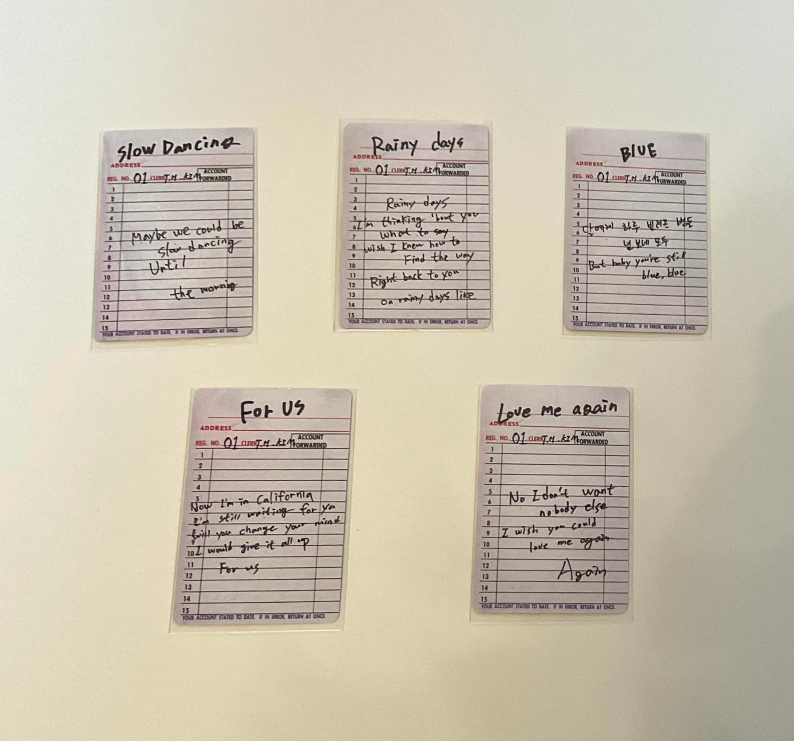 V Layover Official Weverse Photocard Set - Etsy