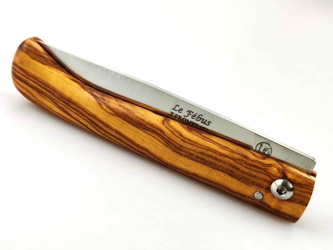 The Traditional Fébus in Olive Wood, Folding Pocket Knife, Artisan ...