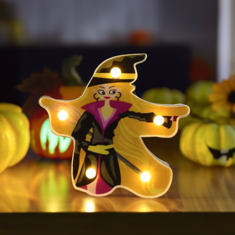 Spooky Halloween Decor Ghost, Cute Ghost Figurine With LED Light for ...