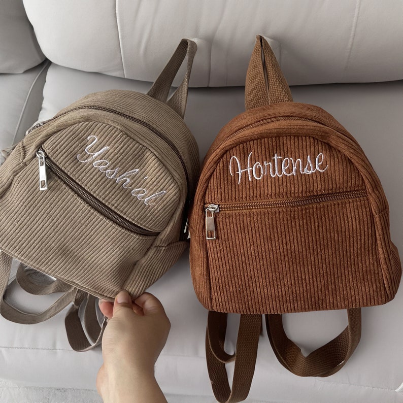 Custom Backpack for Toddler, Personalized Kids Mini Backpack: Hand ...