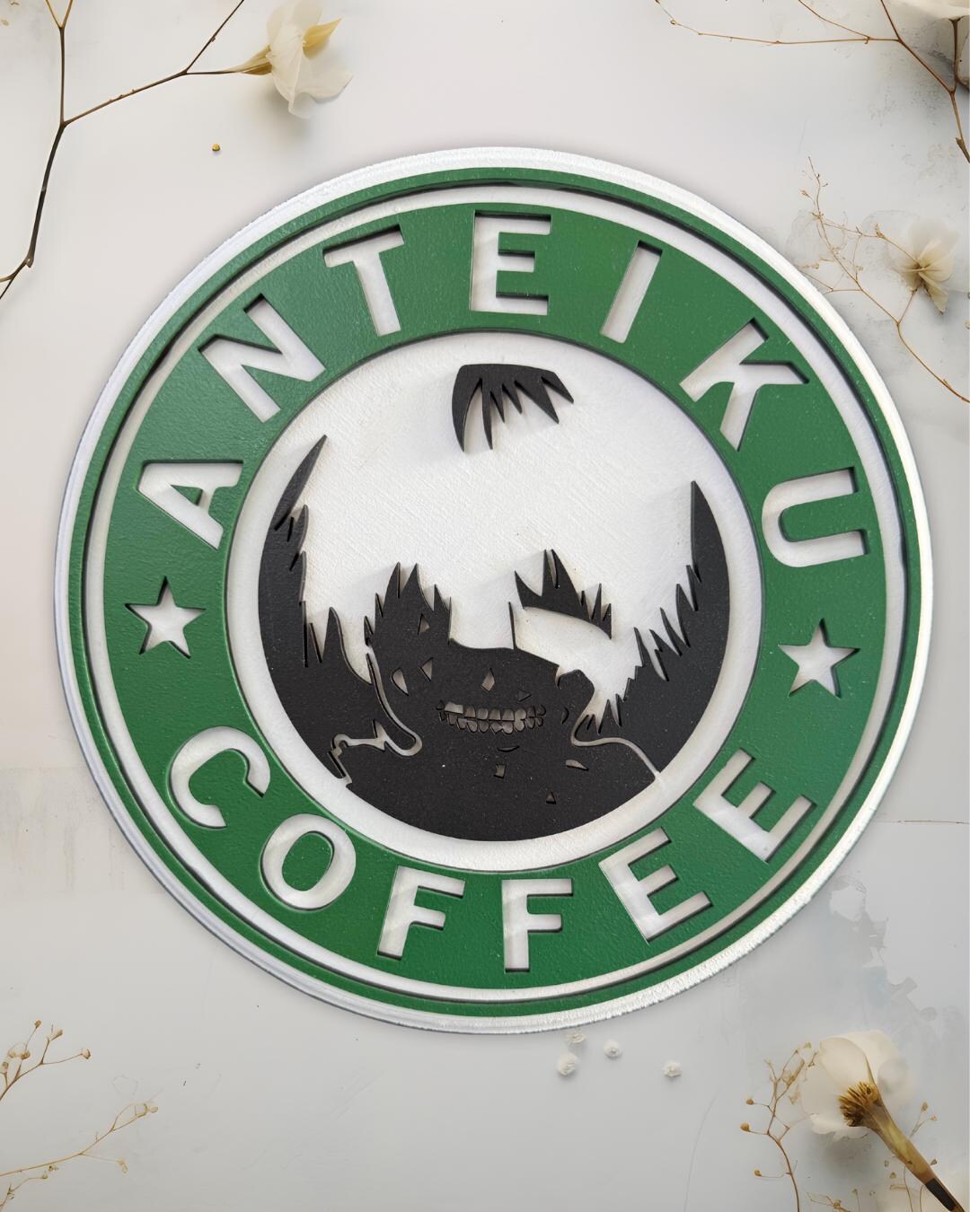 Anime Coffee Sign 8” Round Manga Shop Bar Wall Decor - Etsy