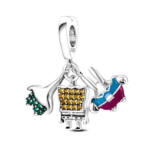 Pandora Spongebob Charm, 925 Sterling Silver Charm for Bracelet ...
