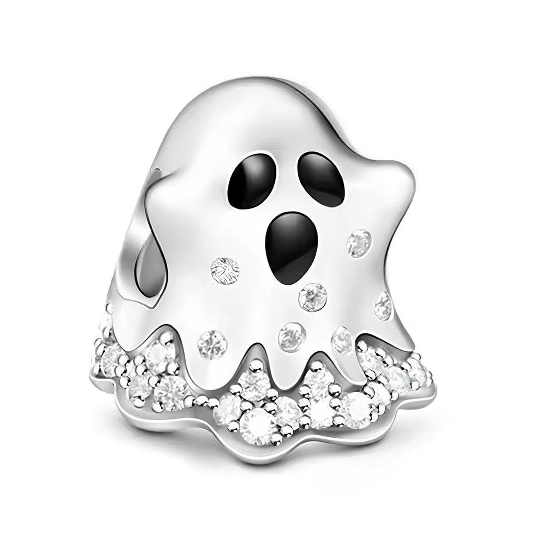 Silver Pandora Boo Ghost Charm, Halloween Themed Bracelet Charm, 925 ...