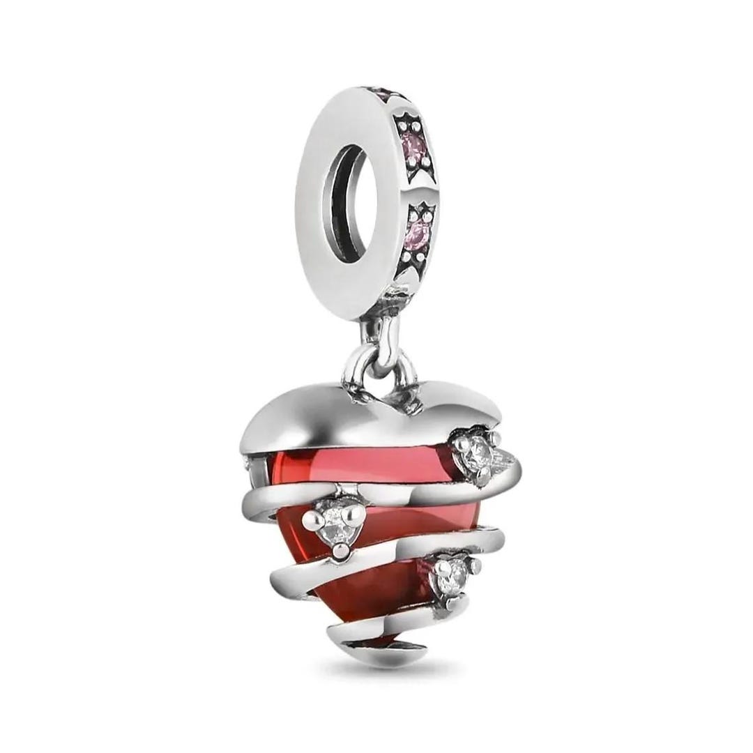 Pandora Heart Shaped Beehive Charm, 925 Sterling Silver Charm for ...