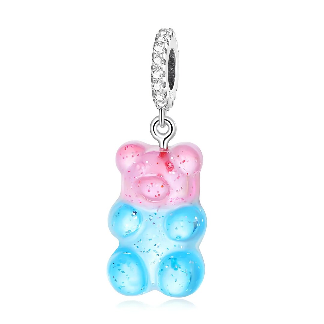 Pandora Jelly Bear Charm, 925 Sterling Silver and Resin Charm for ...