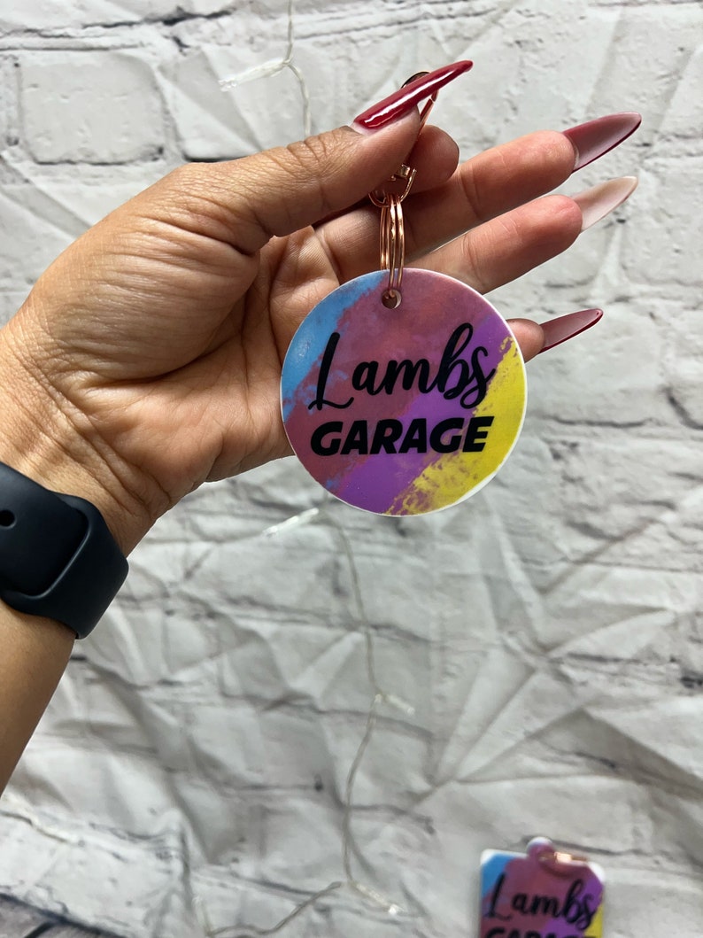 Custom Acrylic 2 in 1 Smart Business Key Chain, NFC Tag, QR Code, Logo ...