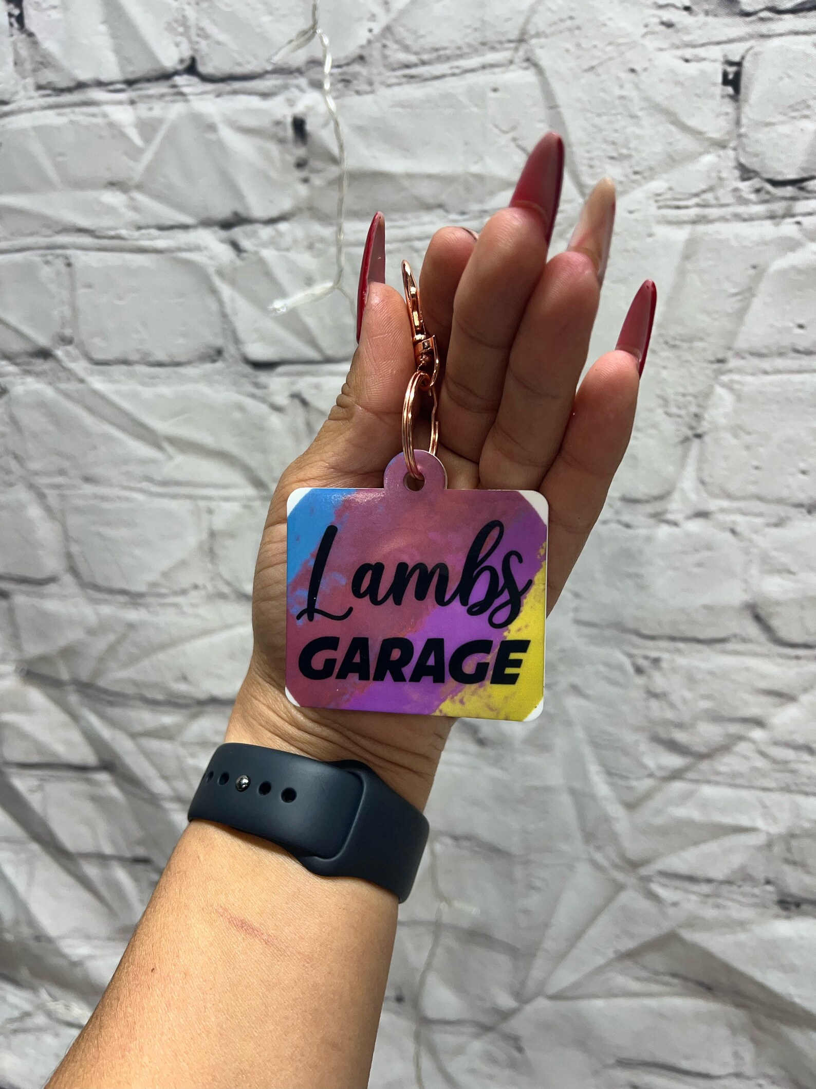 Custom Acrylic 2 in 1 Smart Business Key Chain, NFC Tag, QR Code, Logo ...