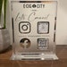 Custom 8x10 QR Code Sign With Engraved Logo, Double-layered Acrylic ...