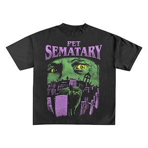 Pet Sematary Retro Vintage Horror Unisex Boxy Oversized T-shirt - Etsy
