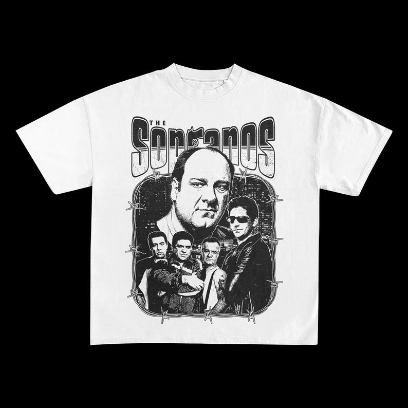 The Sopranos Vintage White Unisex Boxy T-shirt - Etsy