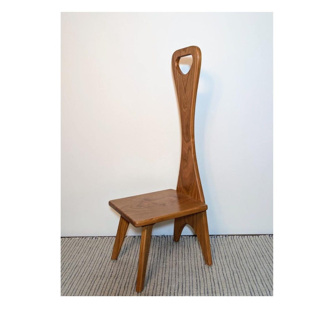 Handmade Hardwood Step Stool With Long Handle – Mid-century Modern ...
