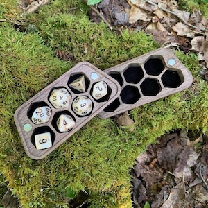Solid Walnut Dice Box Set | Multiple Dice Options | Handcrafted in USA ...
