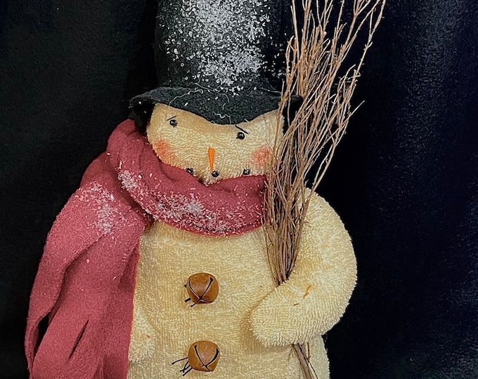Snowman Handmade Snowman Primitive Snowman Primitive Decoration Winter ...
