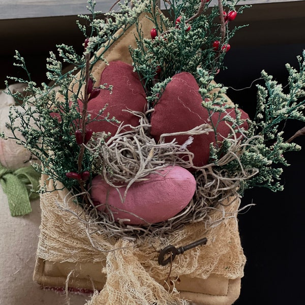 Primitive Hearts - Etsy