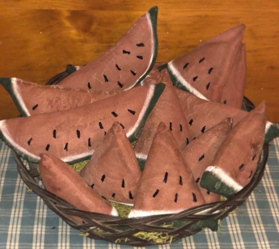 Farmhouse Primitive Watermelon Slices and Chunks - Etsy