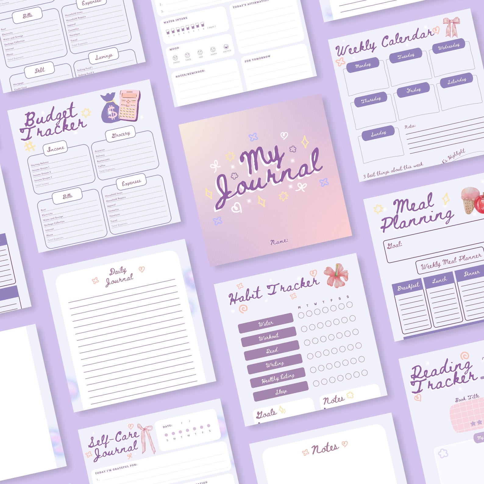 BTS ALBUMS Inspired Digital Journal Planner BUNDLE | Goodnotes ...