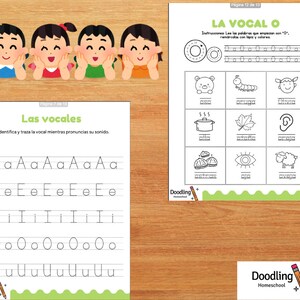 Vowel Writing Practice Workbook - Digital Homeschool Printables/fine ...