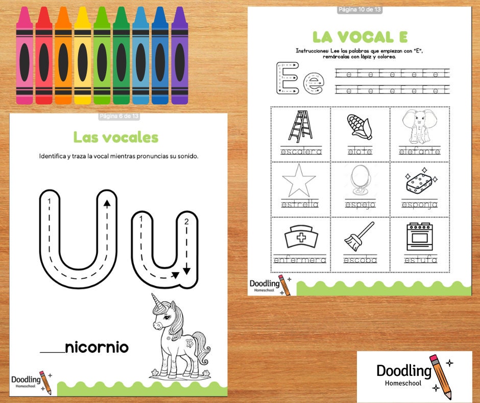 Vowel Writing Practice Workbook - Digital Homeschool Printables/fine ...
