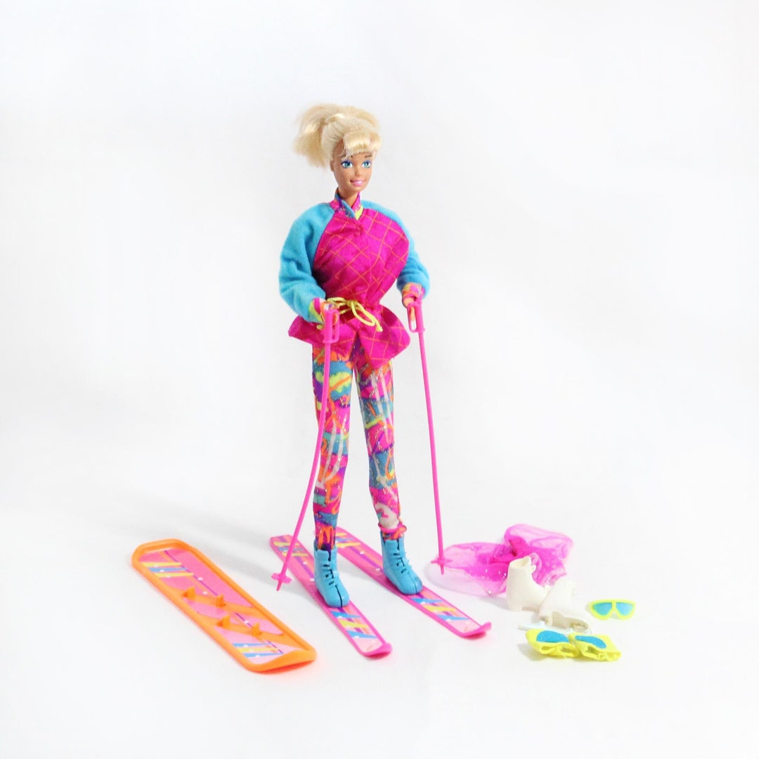 Winter Sport Barbie 1994 Mattel, 90s Toys, Figure Skating, Skiing ...