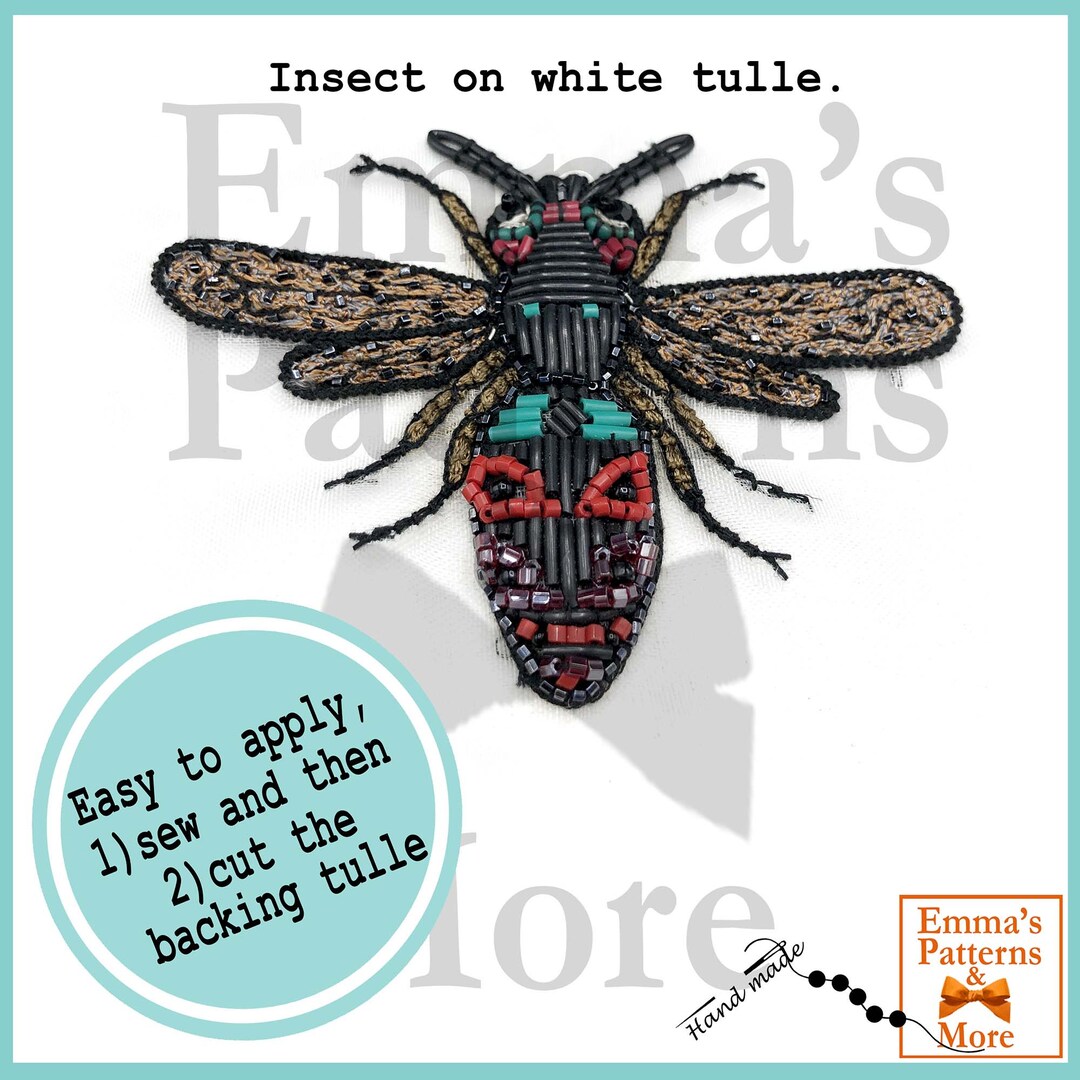 RARE ITEM 3D Fly Embroidery/flying Insect/hand Embroidery Fly/jeans ...