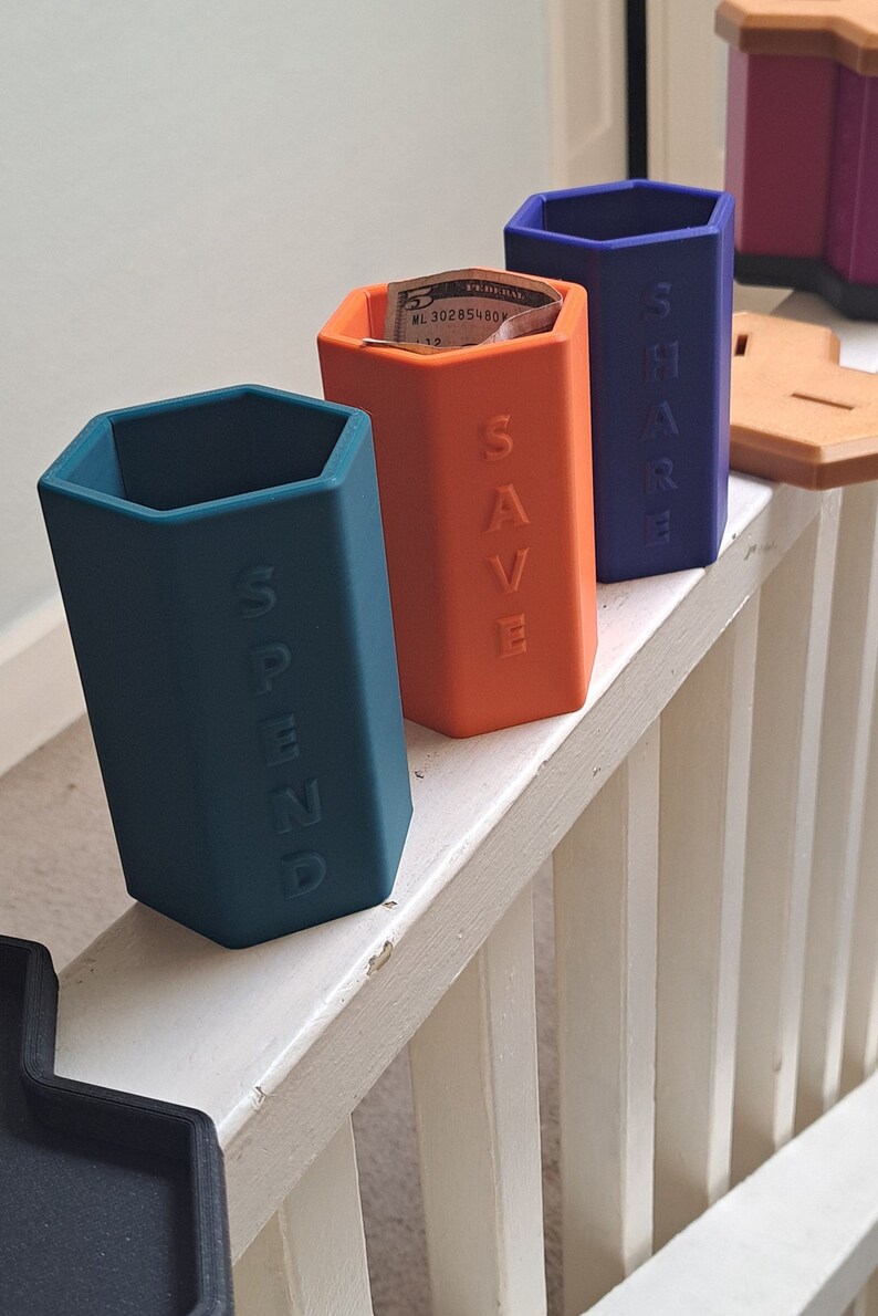 Spend Save Share Kids Coin Bank - Etsy