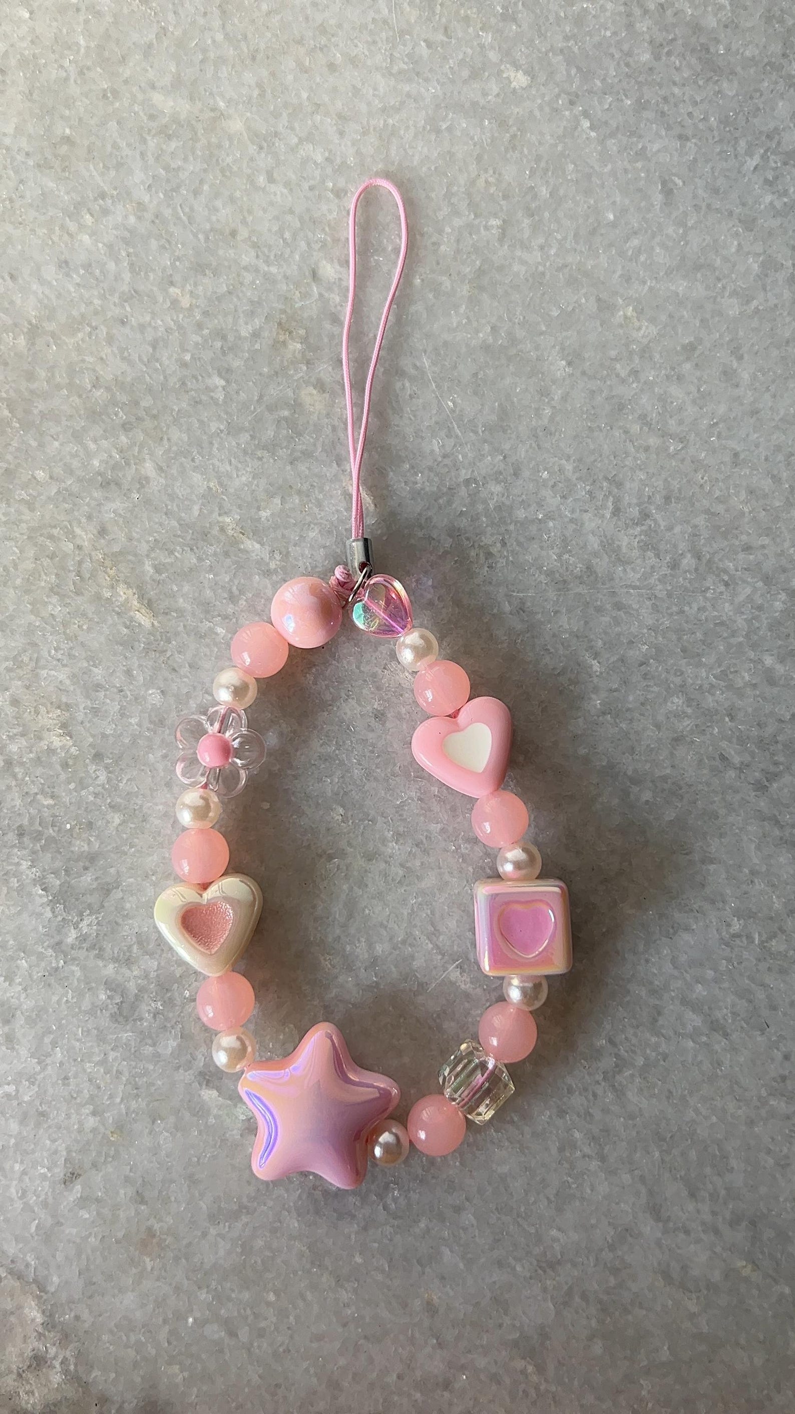 Cute Pink Chunky Key Chain, Cell Phone Charm, Owala Bottle Charm, Bag ...