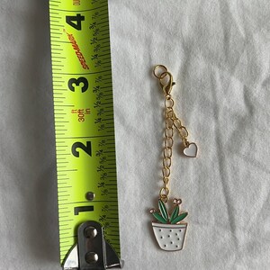 Gold Dainty Lip Gloss Key Chain. Coffee Charm or Plant Charm Lip Gloss ...
