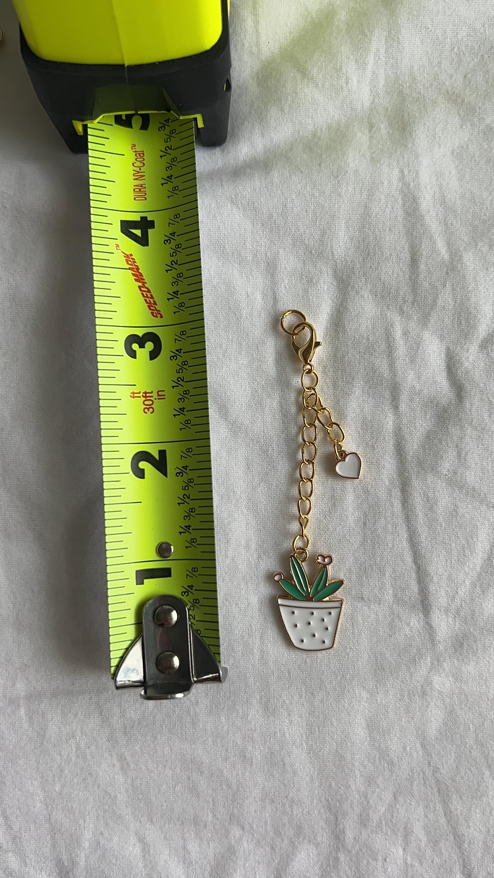 Gold Dainty Lip Gloss Key Chain. Coffee Charm or Plant Charm Lip Gloss ...