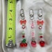 Beaded Cherry/ Strawberry Key Chains. Fruit Inspired Key Chains ...