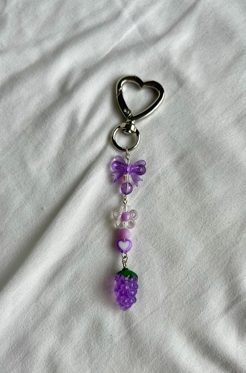Juicy Grape Kawaii Inspired Keychain/ Bag Chain/ Owala Water Bottle ...