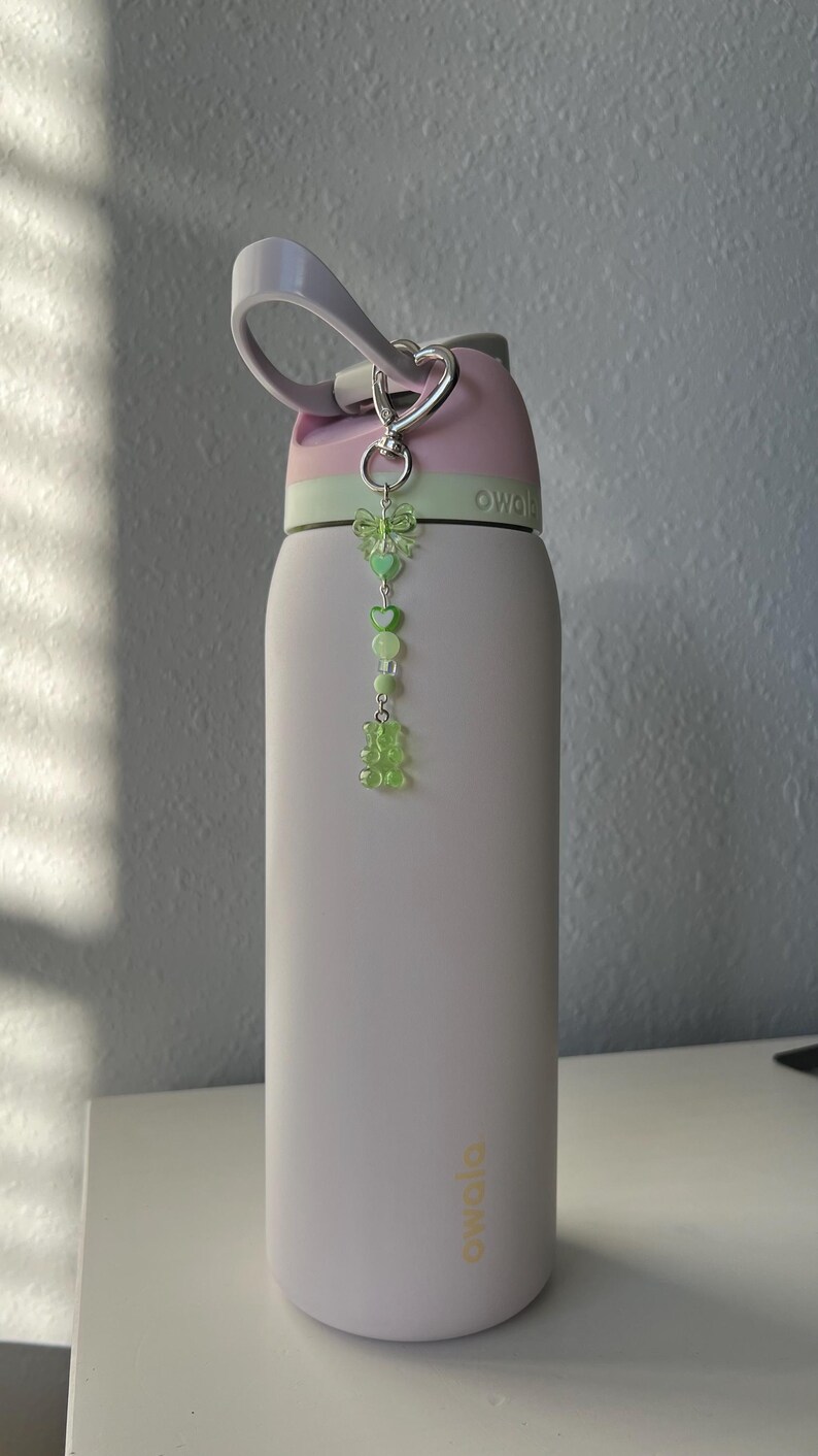 Gummy Bear Resin Keychain With Silver Heart Shaped Clasp. Owala/ Bag ...