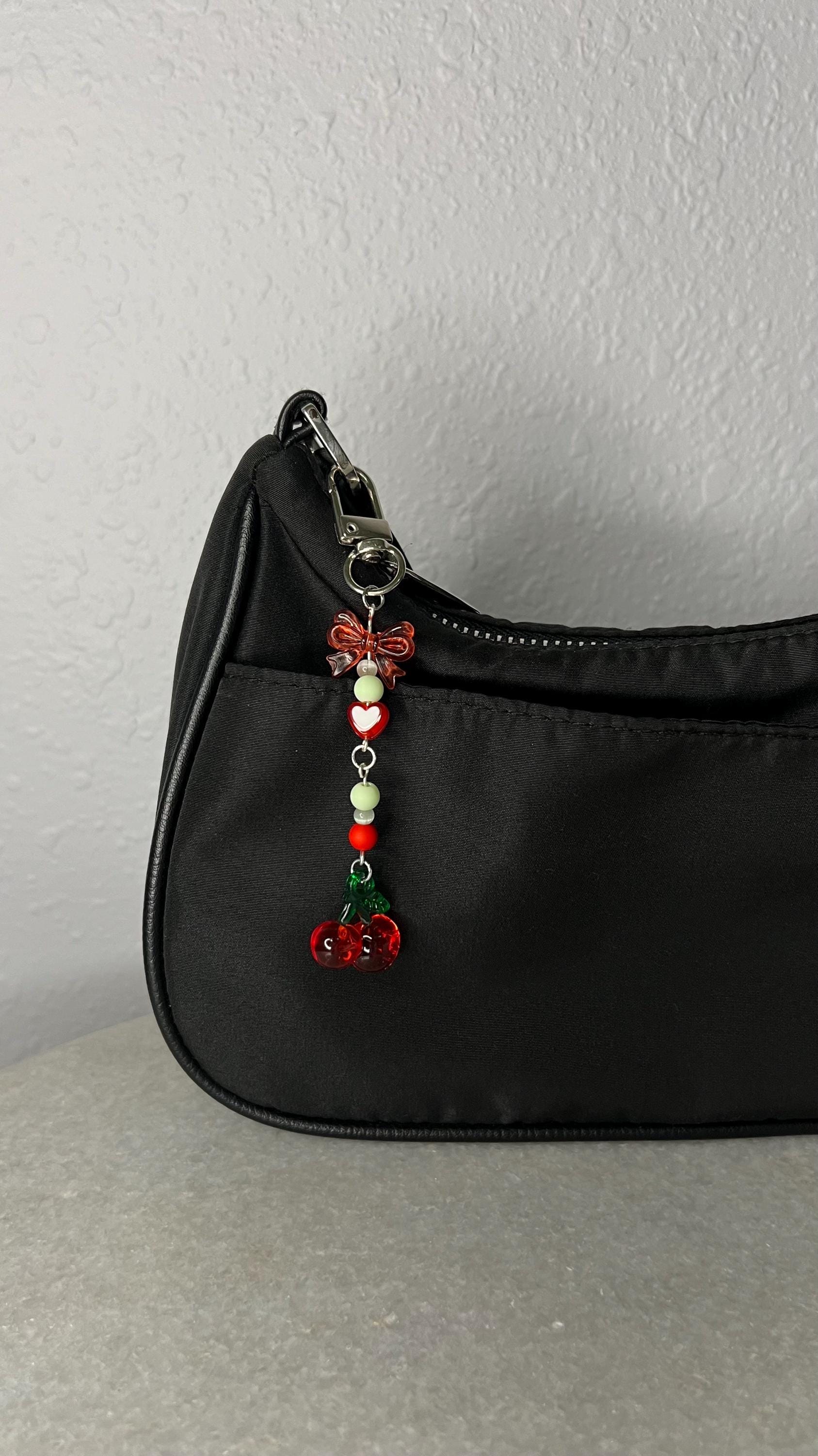 Beaded Cherry/ Strawberry Key Chains. Fruit Inspired Key Chains ...